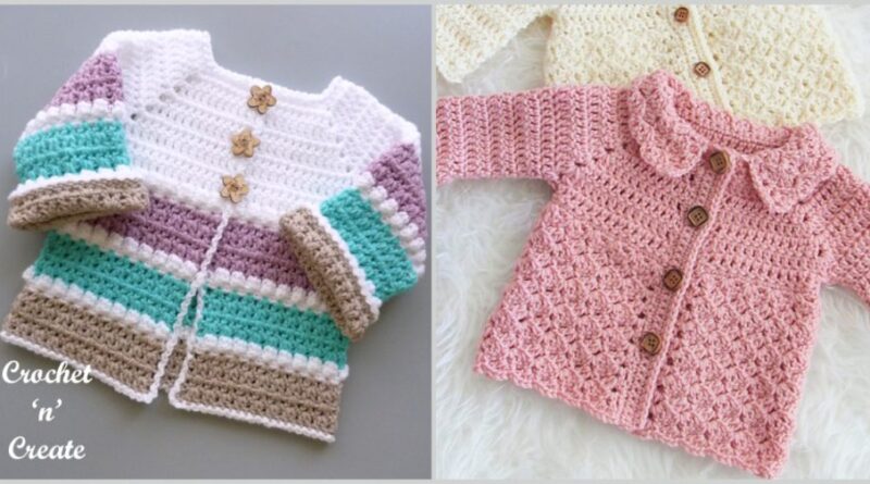 Cozy and Warm Baby and Toddler Cardigan Free Crochet Patterns - CROCHET ...